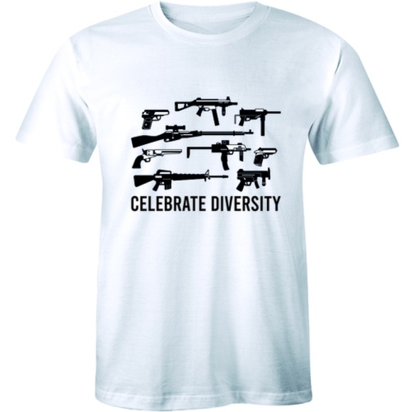 Half It | Shirts | Celebrate Diversity 2nd Amendment Gun Tshirt Tee ...